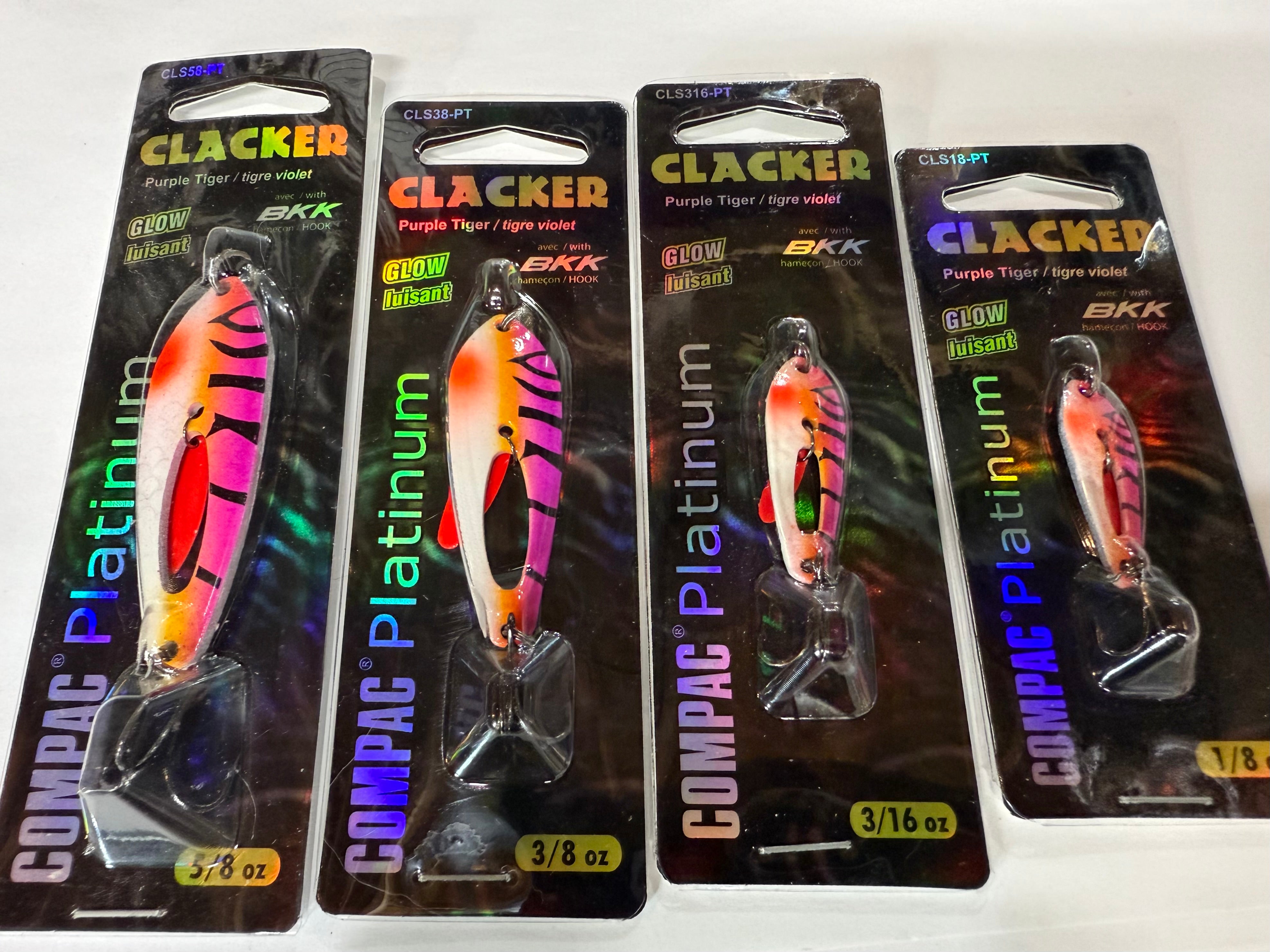 CLACKER SPOON PURPLE TIGER – Meegs Lures