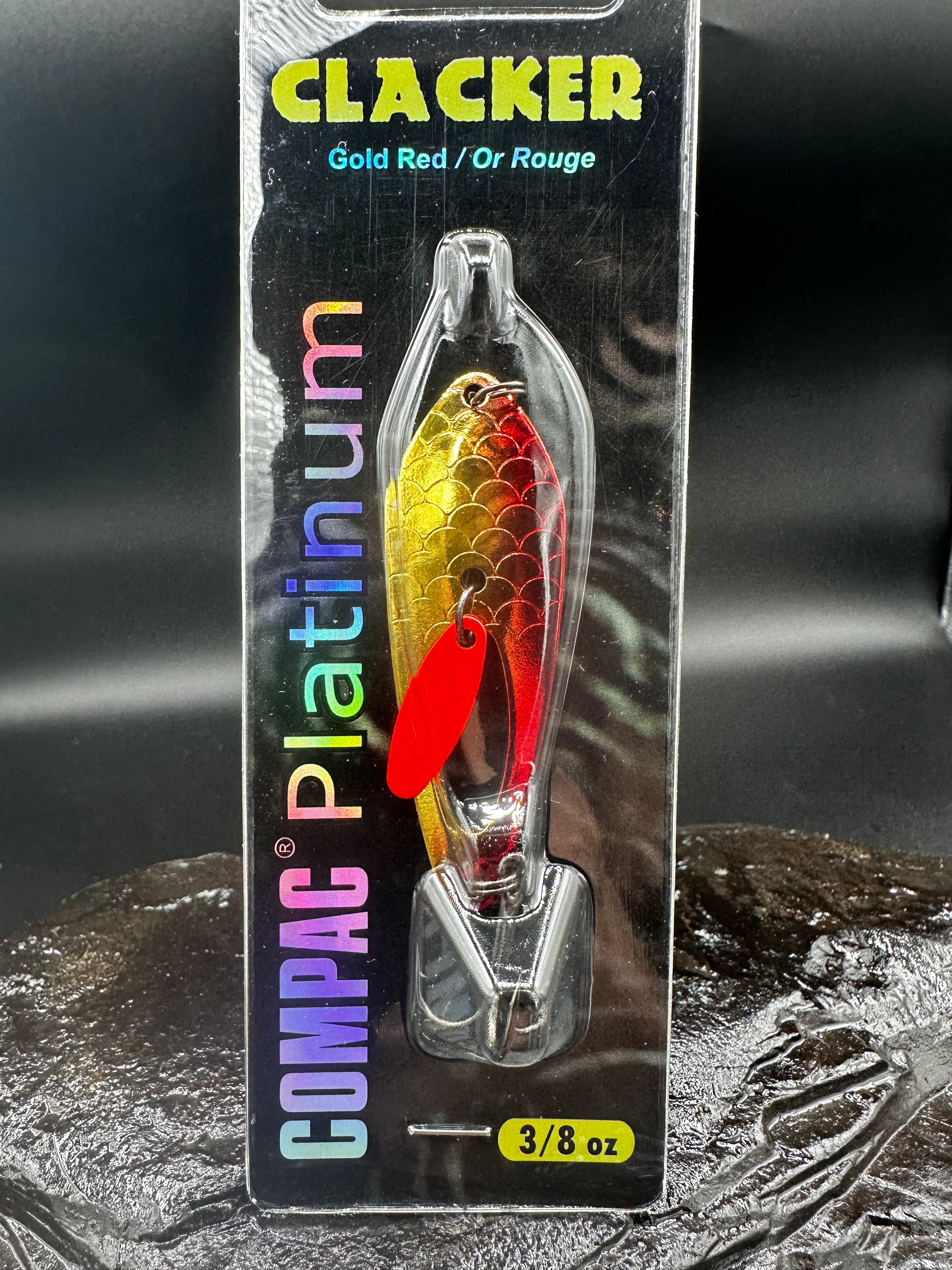 Gold Red Clacker Spoon – Meegs Lures